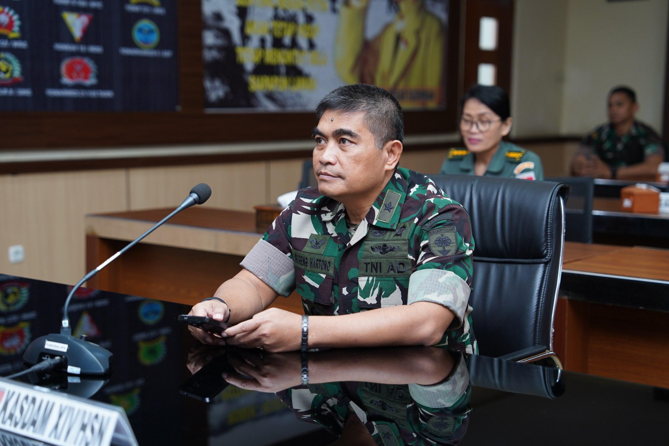 Kasdam XIV/Hasanuddin Ikuti Puncak Acara Rakornas PB Tahun 2025 Secara ...